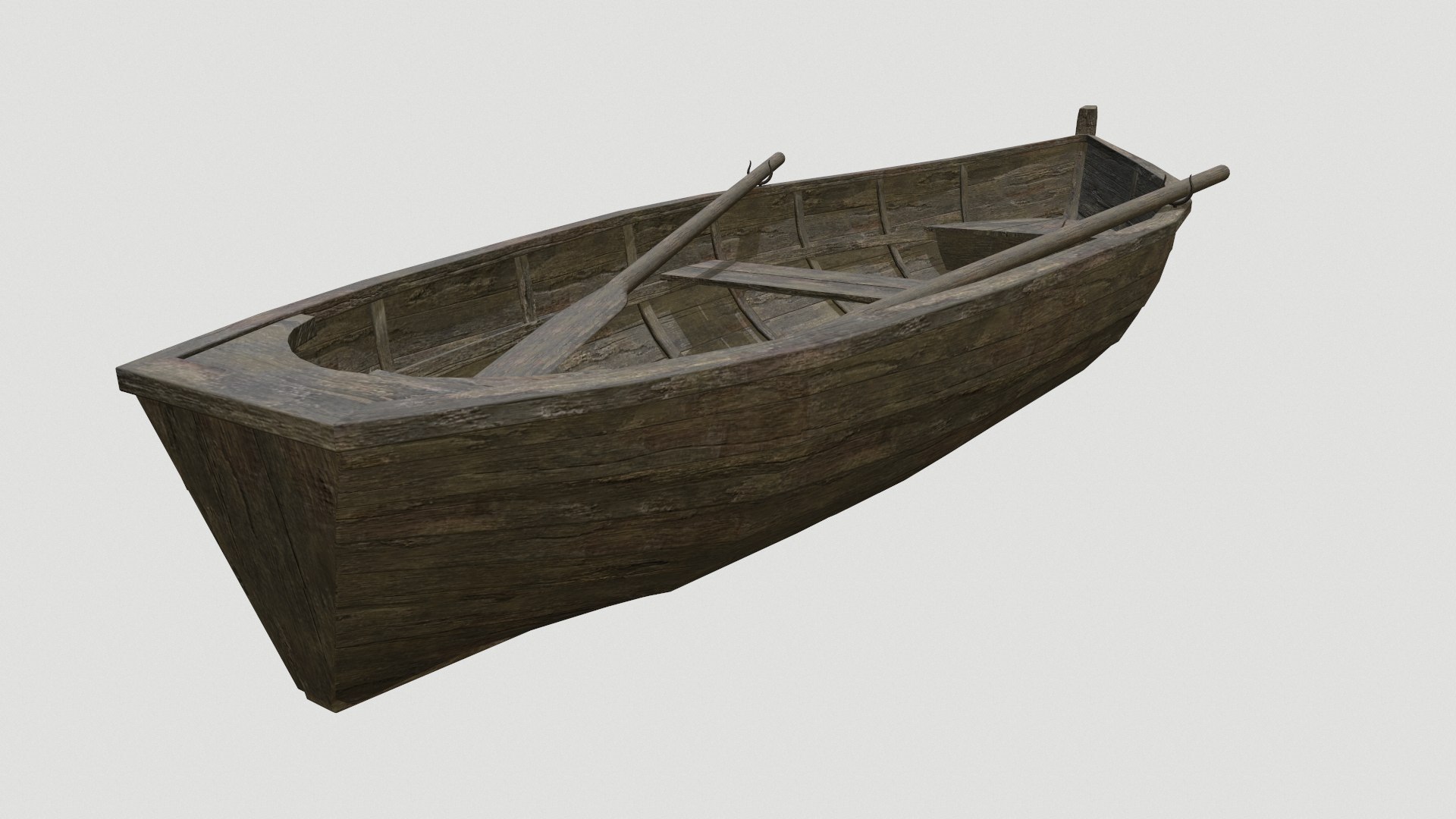 3D Old Row Boat Model - TurboSquid 1943022