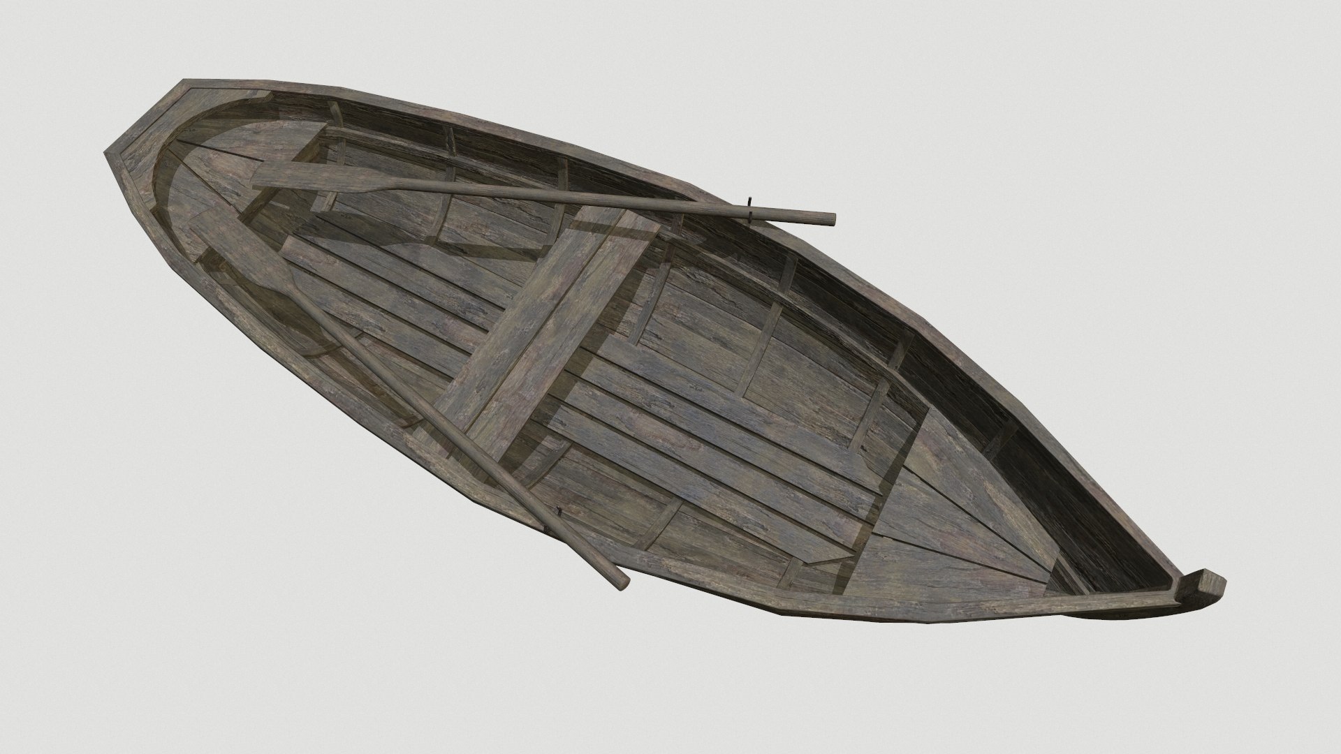 3D Old Row Boat Model - TurboSquid 1943022