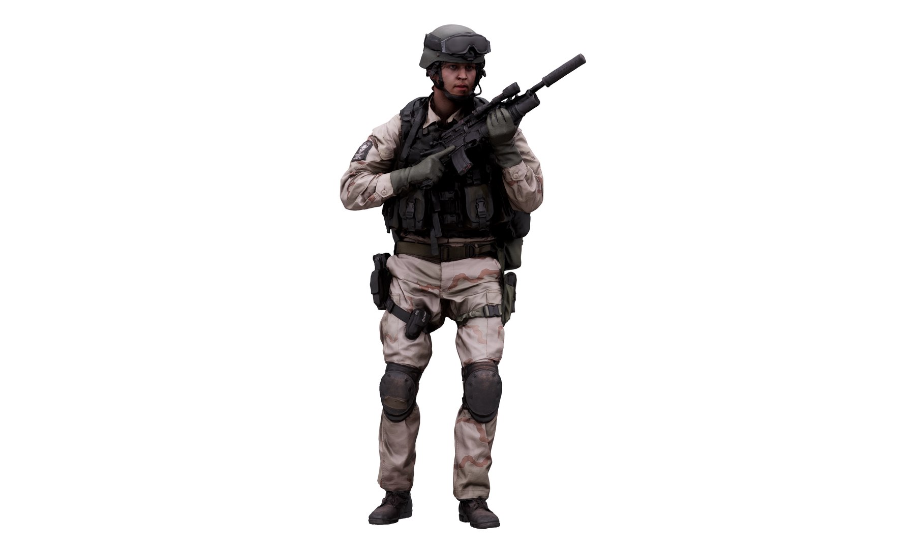 3D Body Scan - Army Navy Seals Operator 3D Model - TurboSquid 1793526