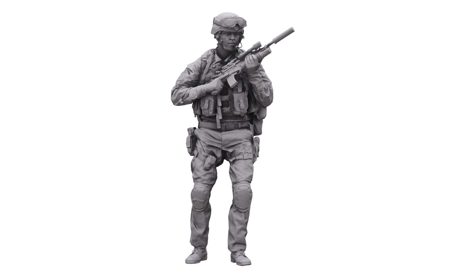 3D Body Scan - Army Navy Seals Operator 3D Model - TurboSquid 1793526