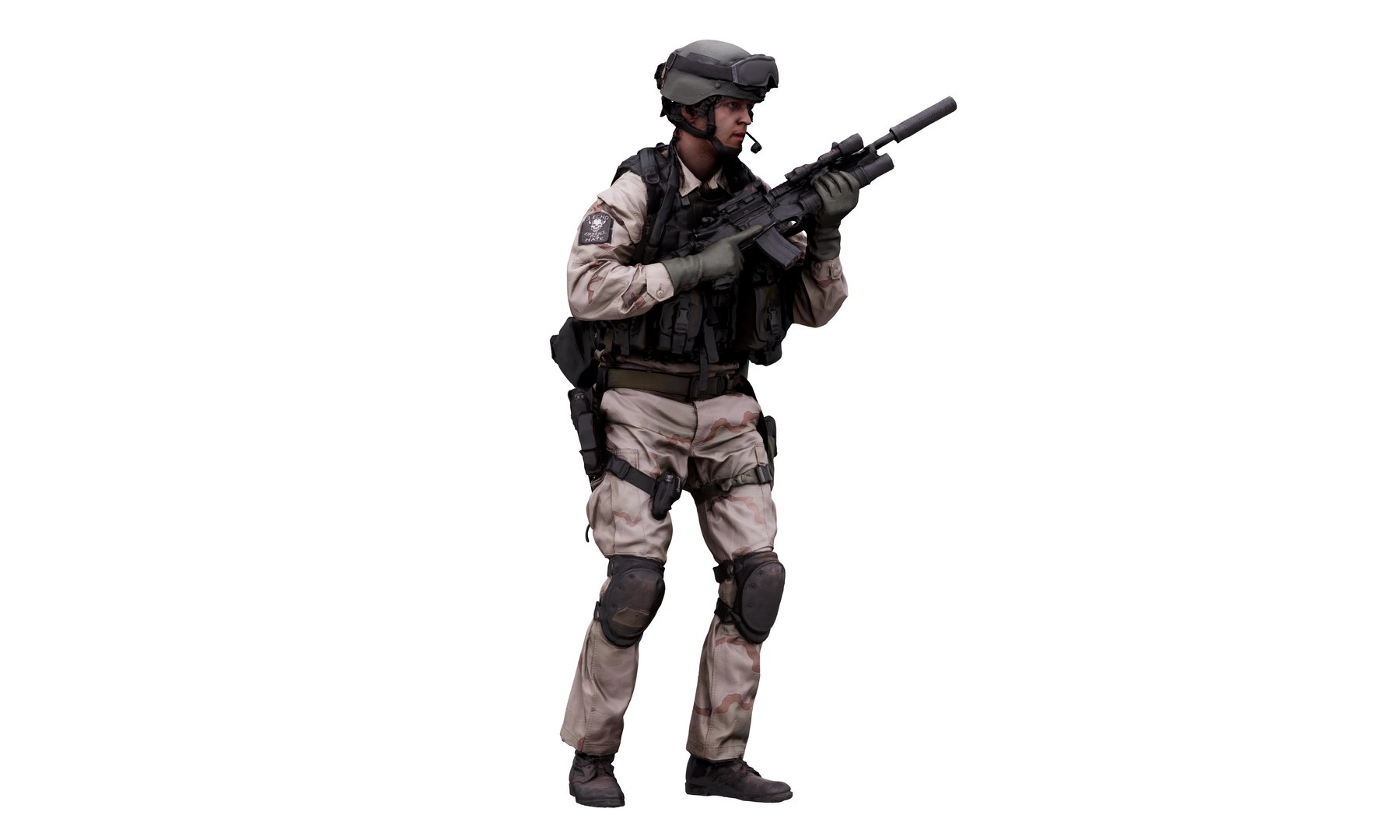 3D Body Scan - Army Navy Seals Operator 3D Model - TurboSquid 1793526