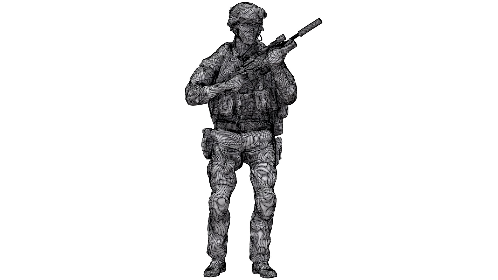 3D Body Scan - Army Navy Seals Operator 3D Model - TurboSquid 1793526