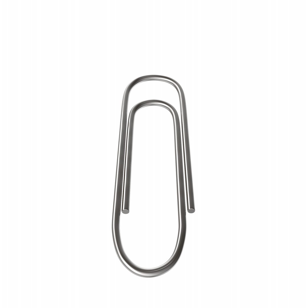 Paper Clip Silver 3D - TurboSquid 2314915