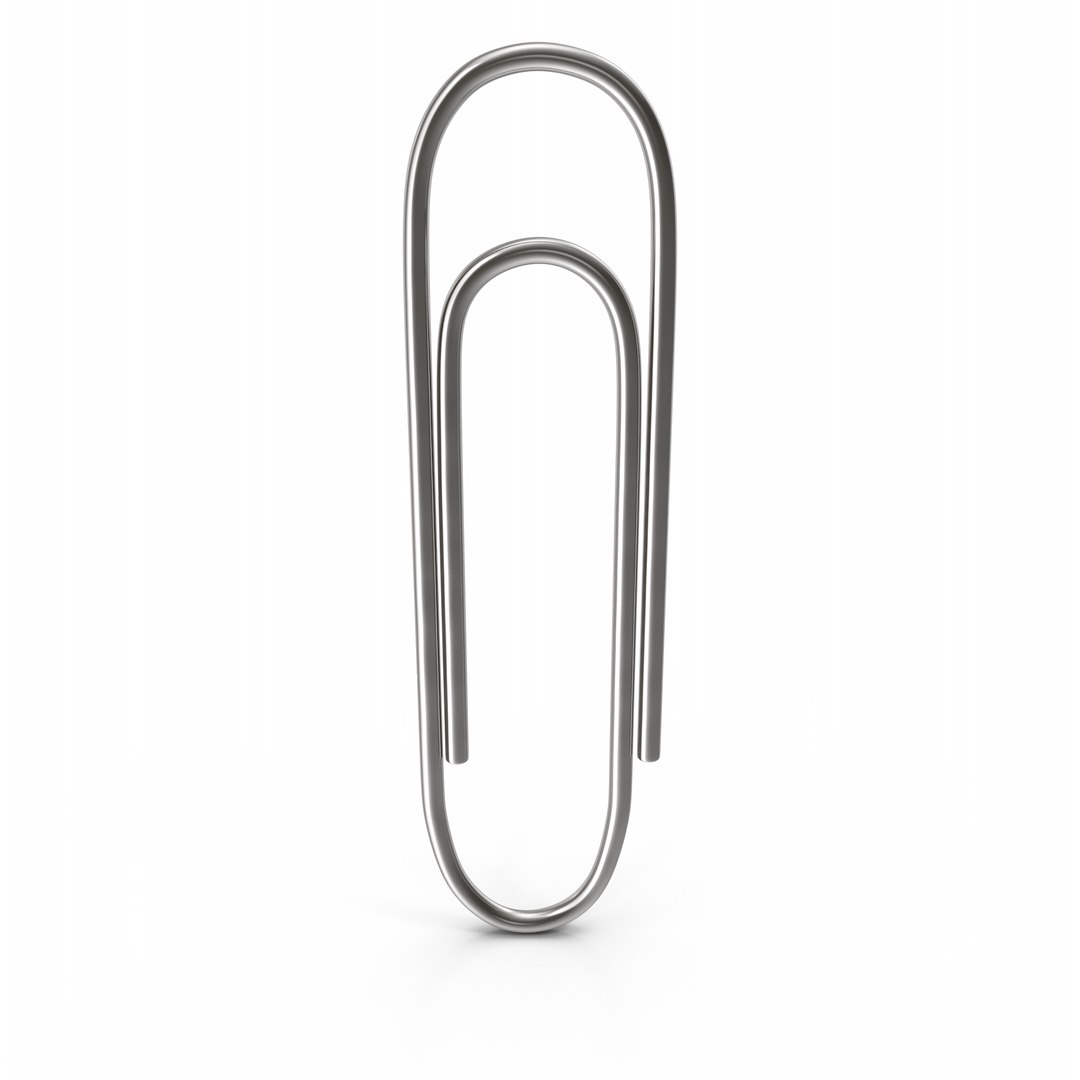 Paper Clip Silver 3D - TurboSquid 2314915