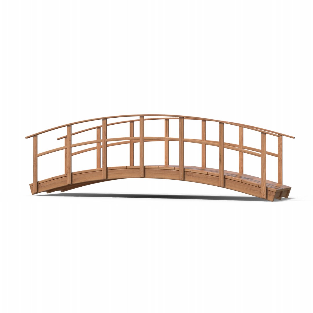 3D Wooden Bridge - TurboSquid 2020500