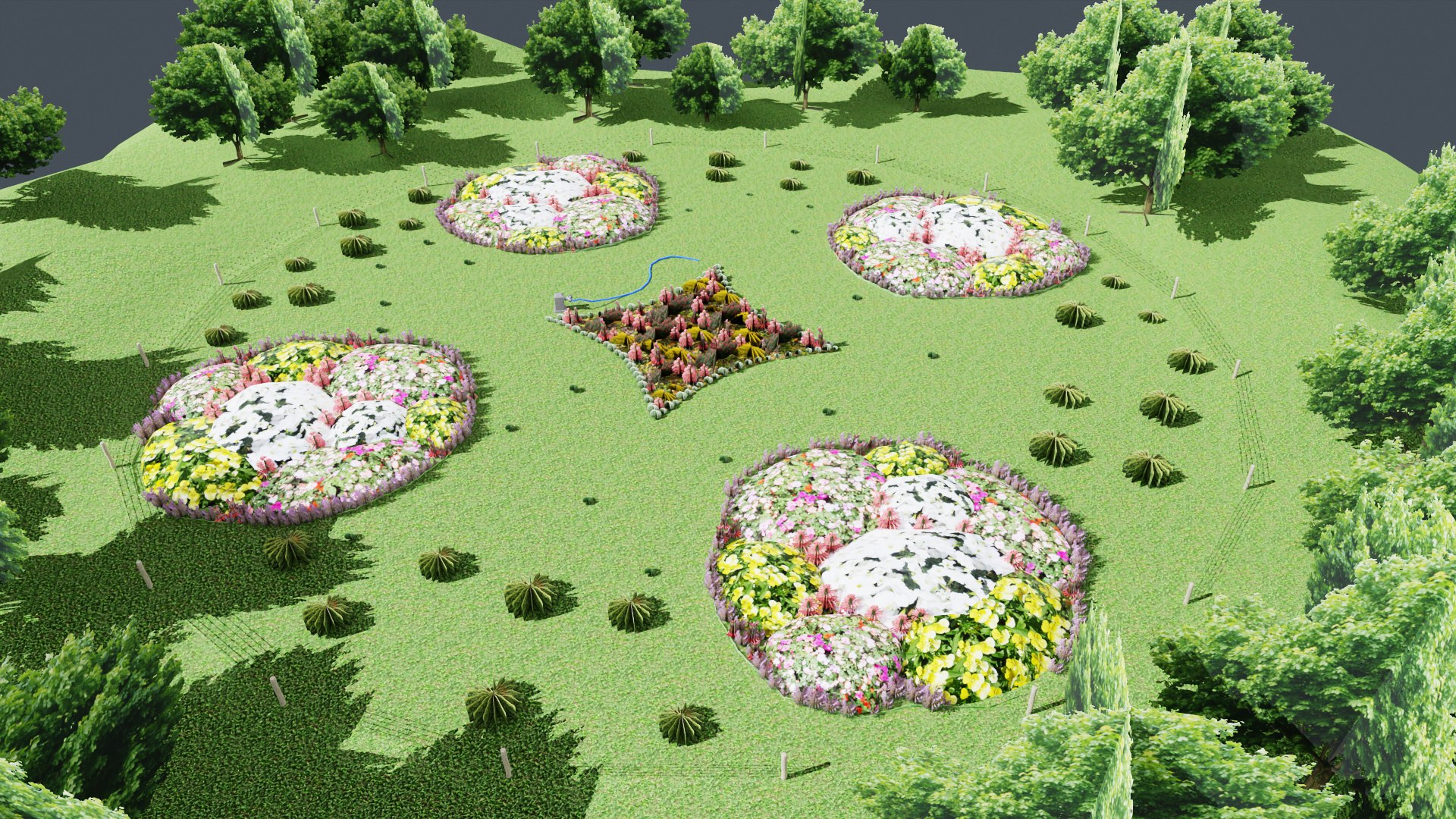 Garden 3D Model - TurboSquid 2144947