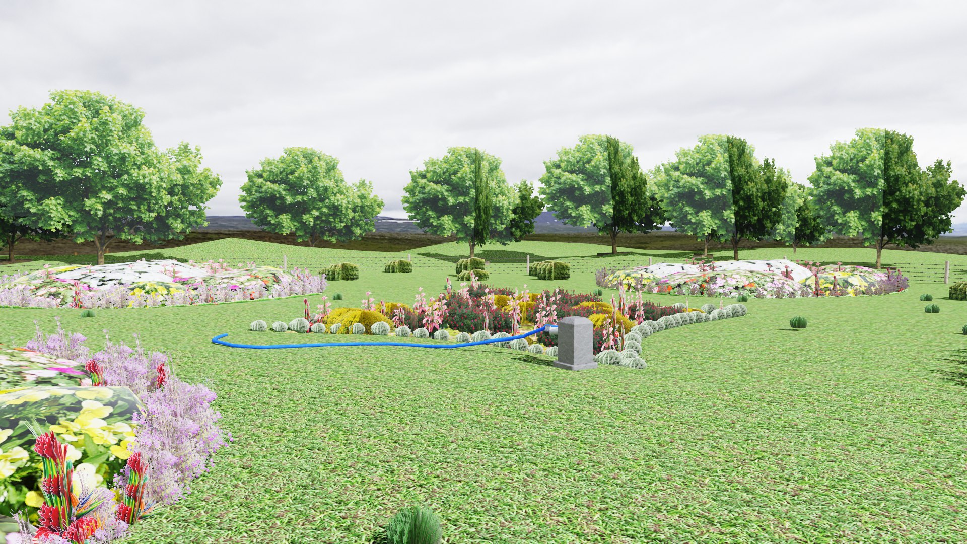 Garden 3D Model - TurboSquid 2144947