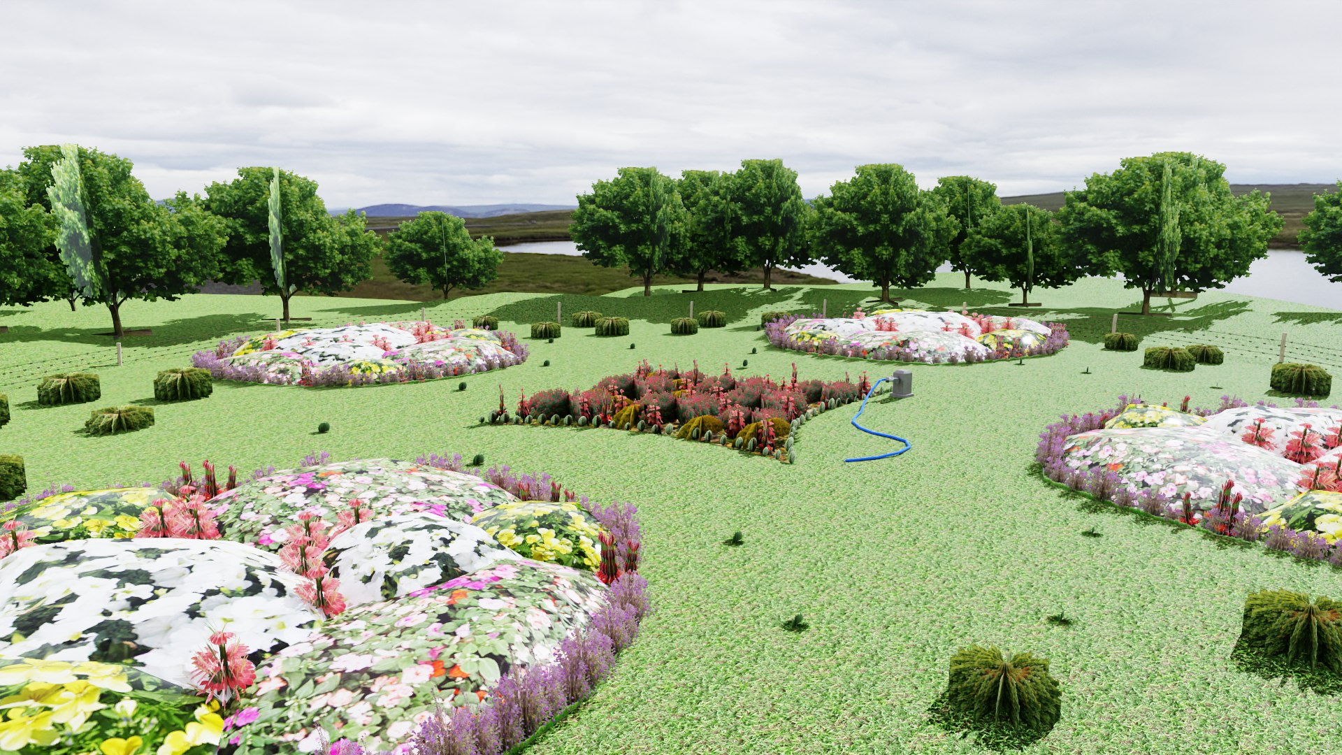 Garden 3D Model - TurboSquid 2144947