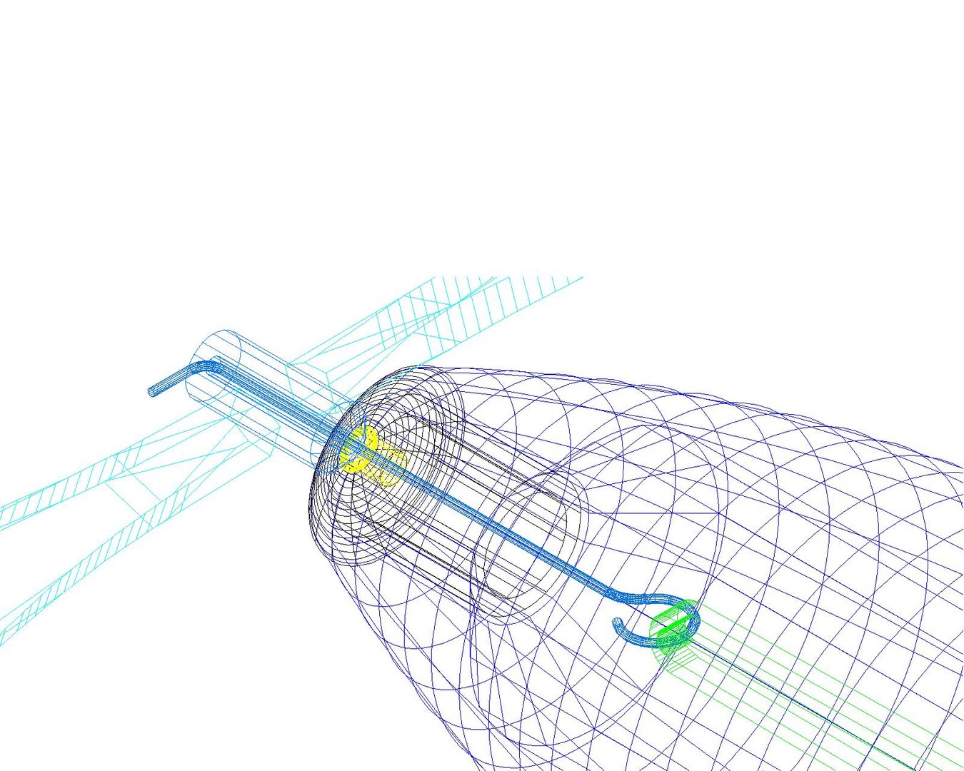 Rubberband Rocket Toy 3d Model