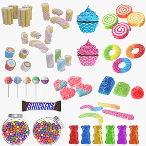 Low Poly Candy 3D Models For Download | TurboSquid
