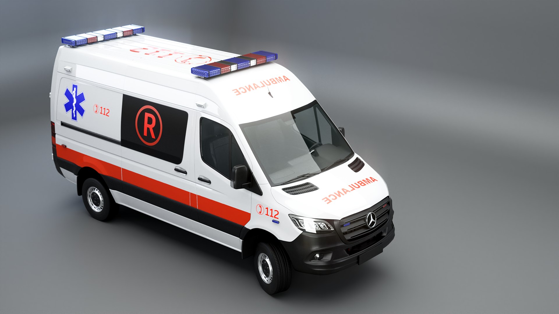 Mercedes Sprinter 4x4 White Ambulance Model - TurboSquid 2288505
