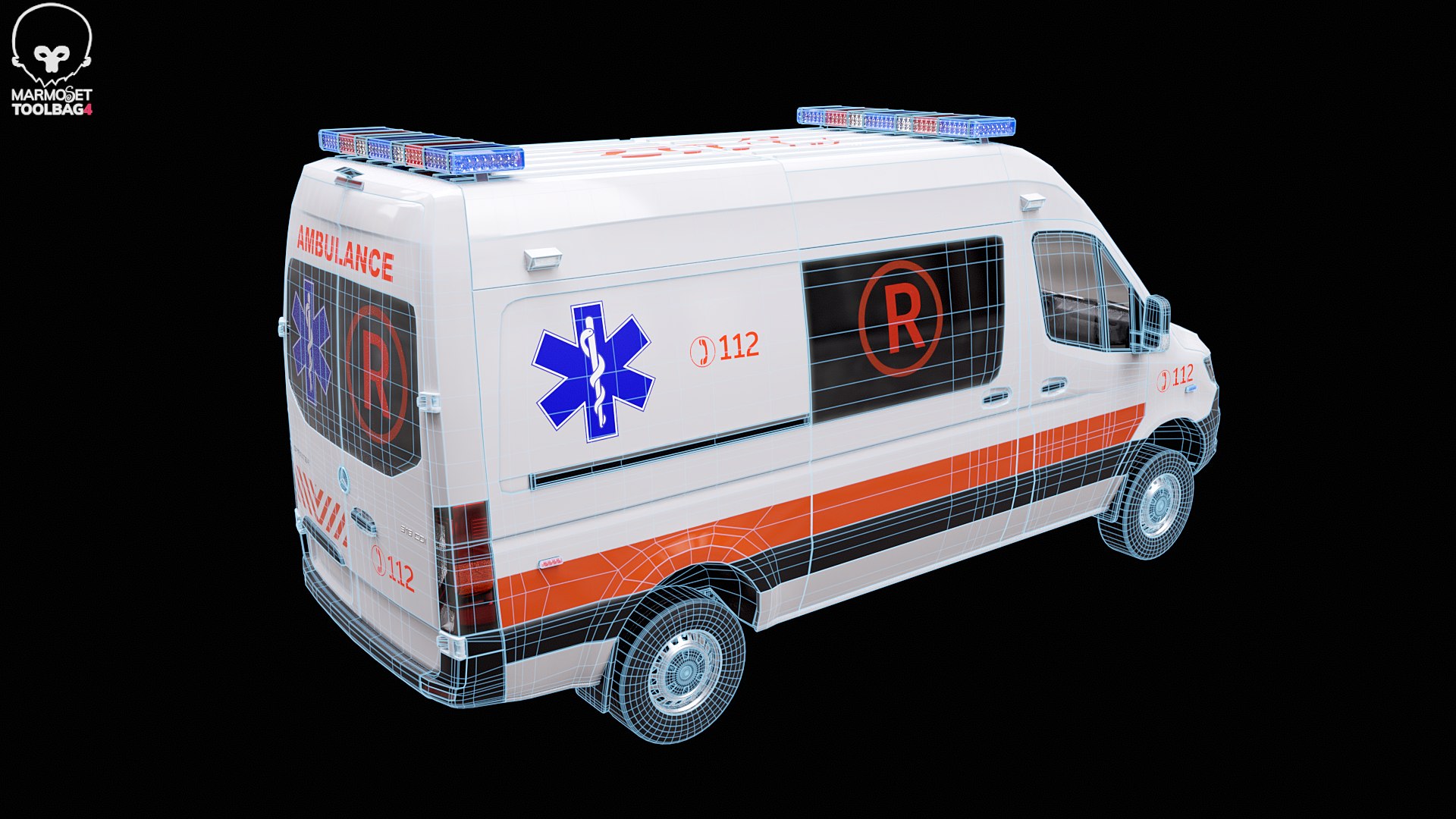 Mercedes Sprinter 4x4 White Ambulance Model - TurboSquid 2288505