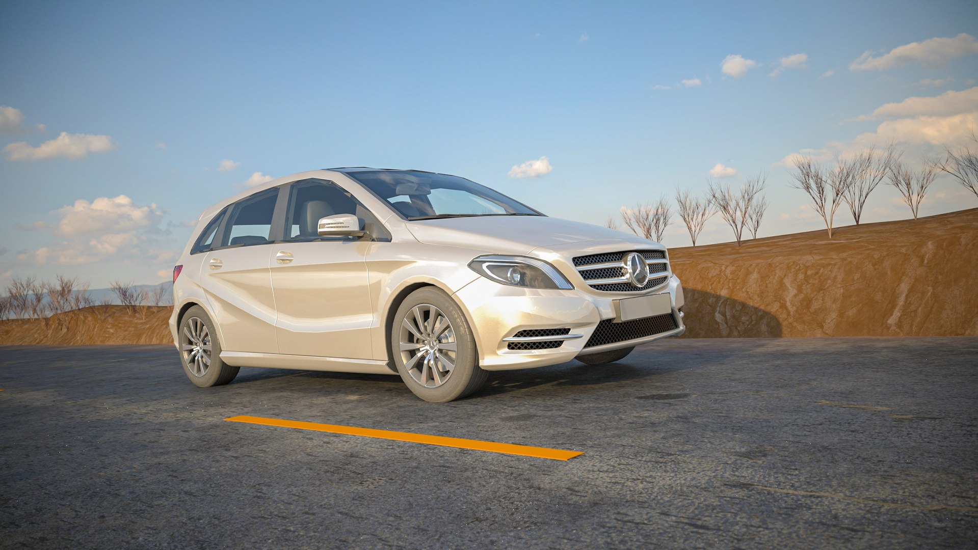 3D Mercedes-Benz B-Class - TurboSquid 2166645