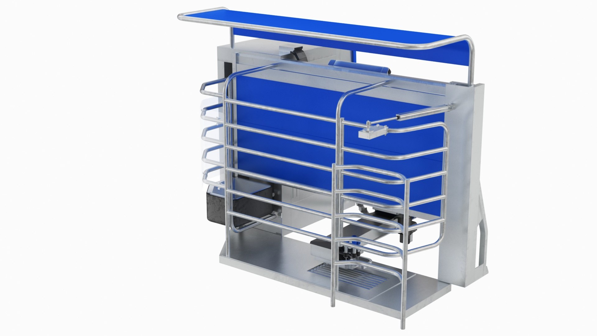 Automatic Milking Cow Farm Equipment Collection 3D - TurboSquid 2141736