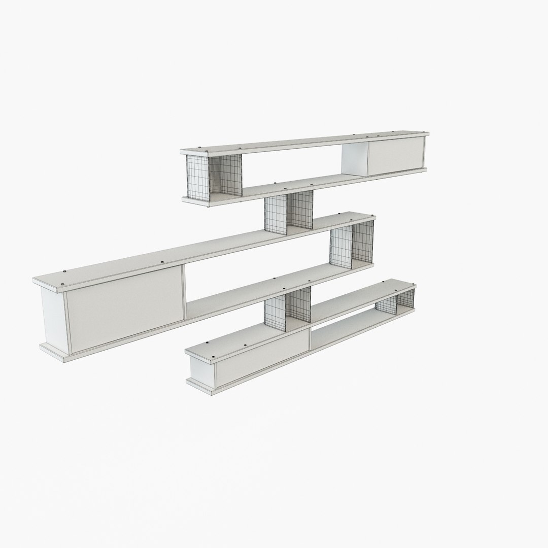 3d Model Wall Shelf Charlotte Perriand
