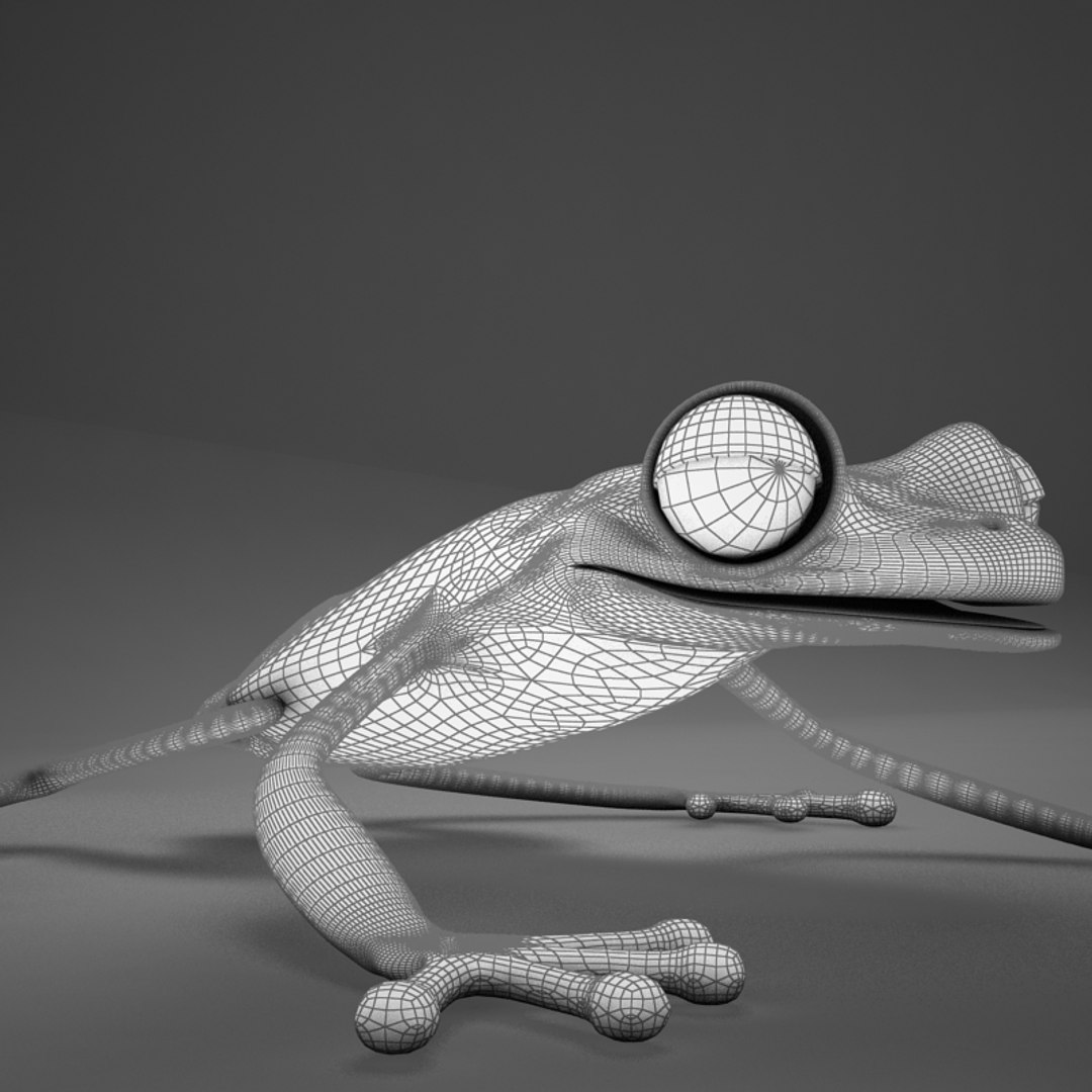 frog biped morph 3d model