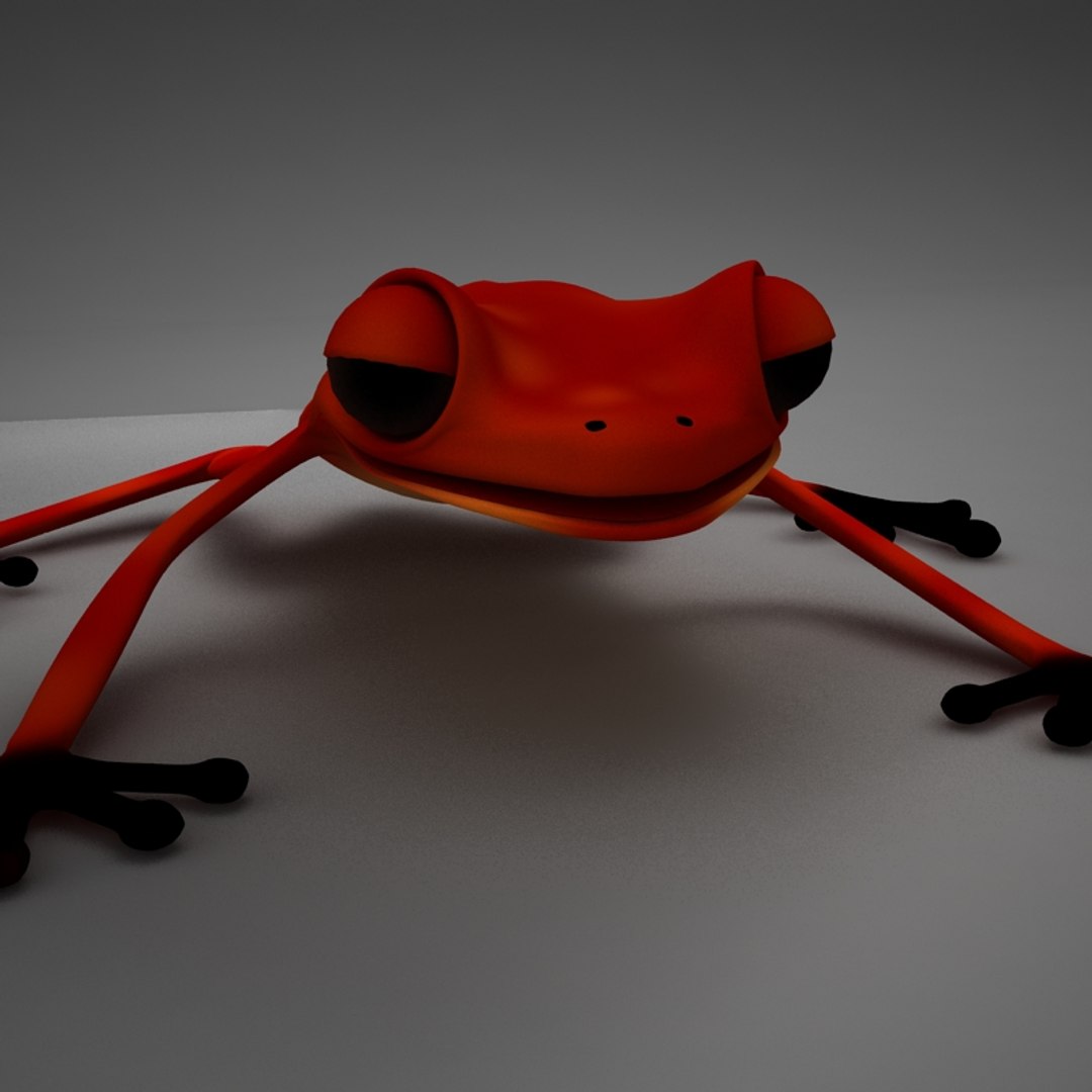 frog biped morph 3d model