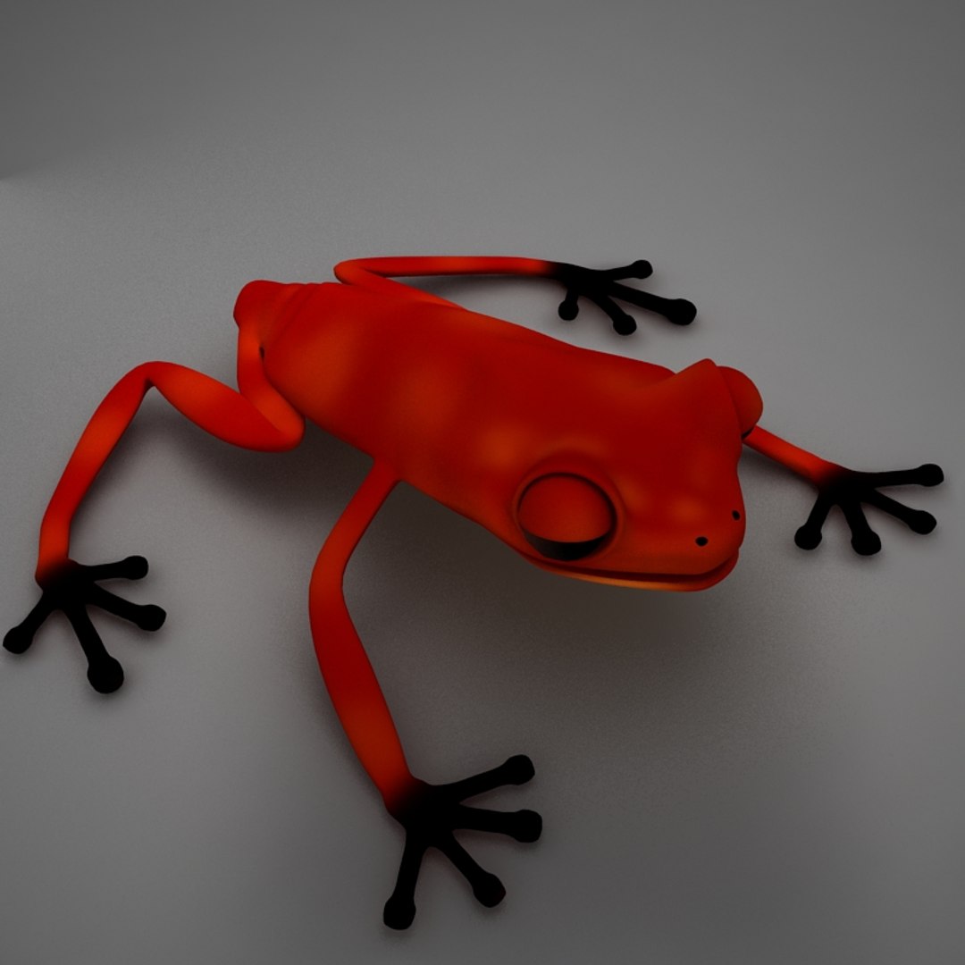 frog biped morph 3d model