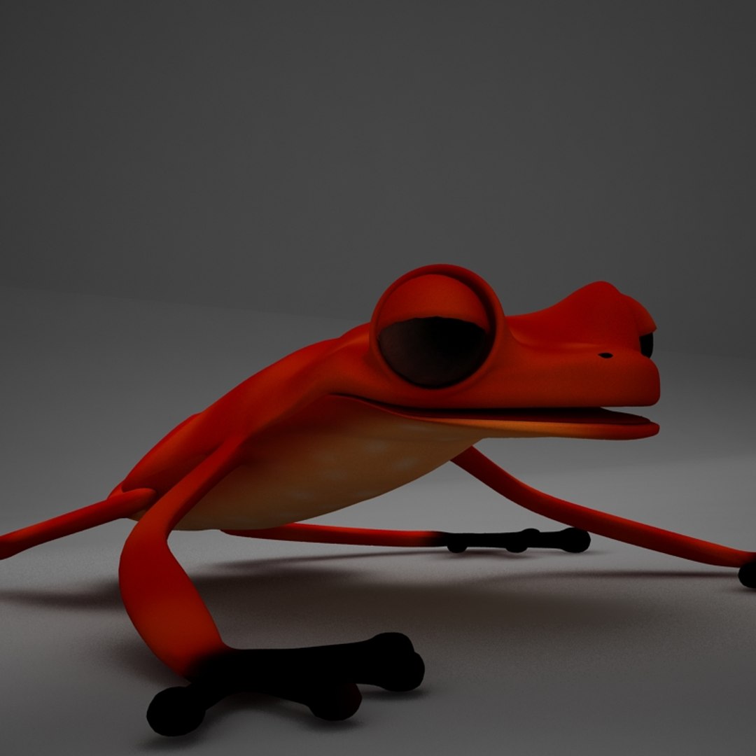 frog biped morph 3d model