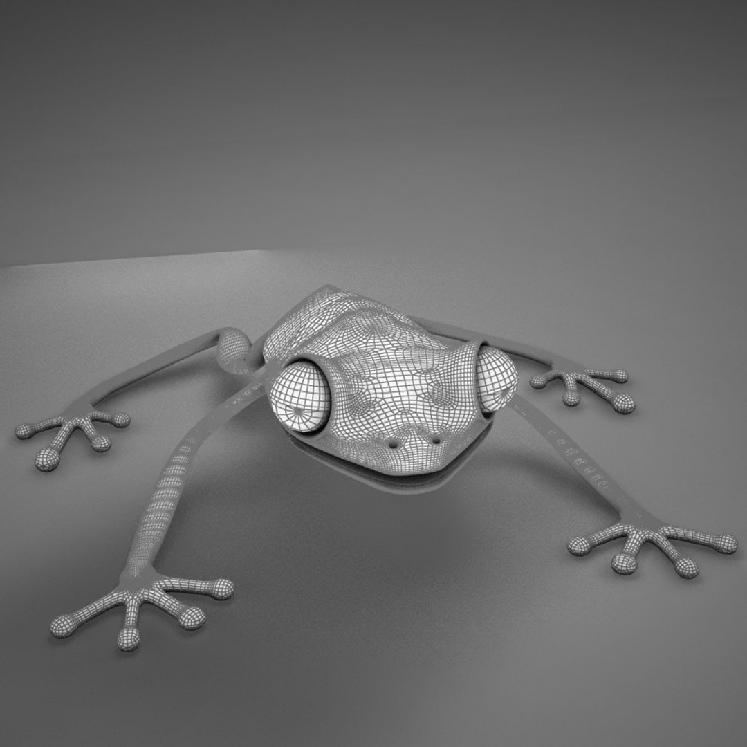 frog biped morph 3d model