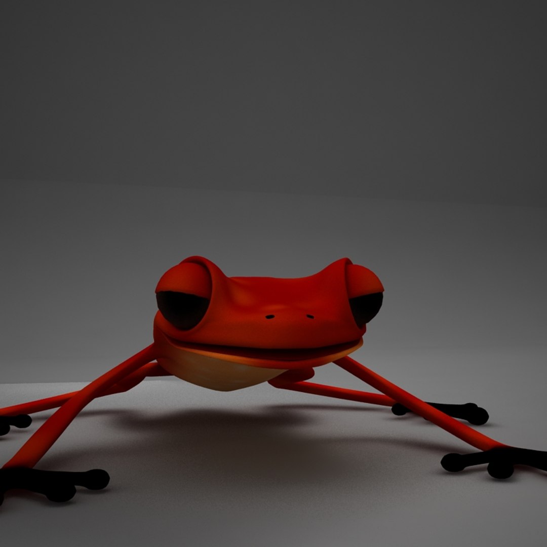 frog biped morph 3d model