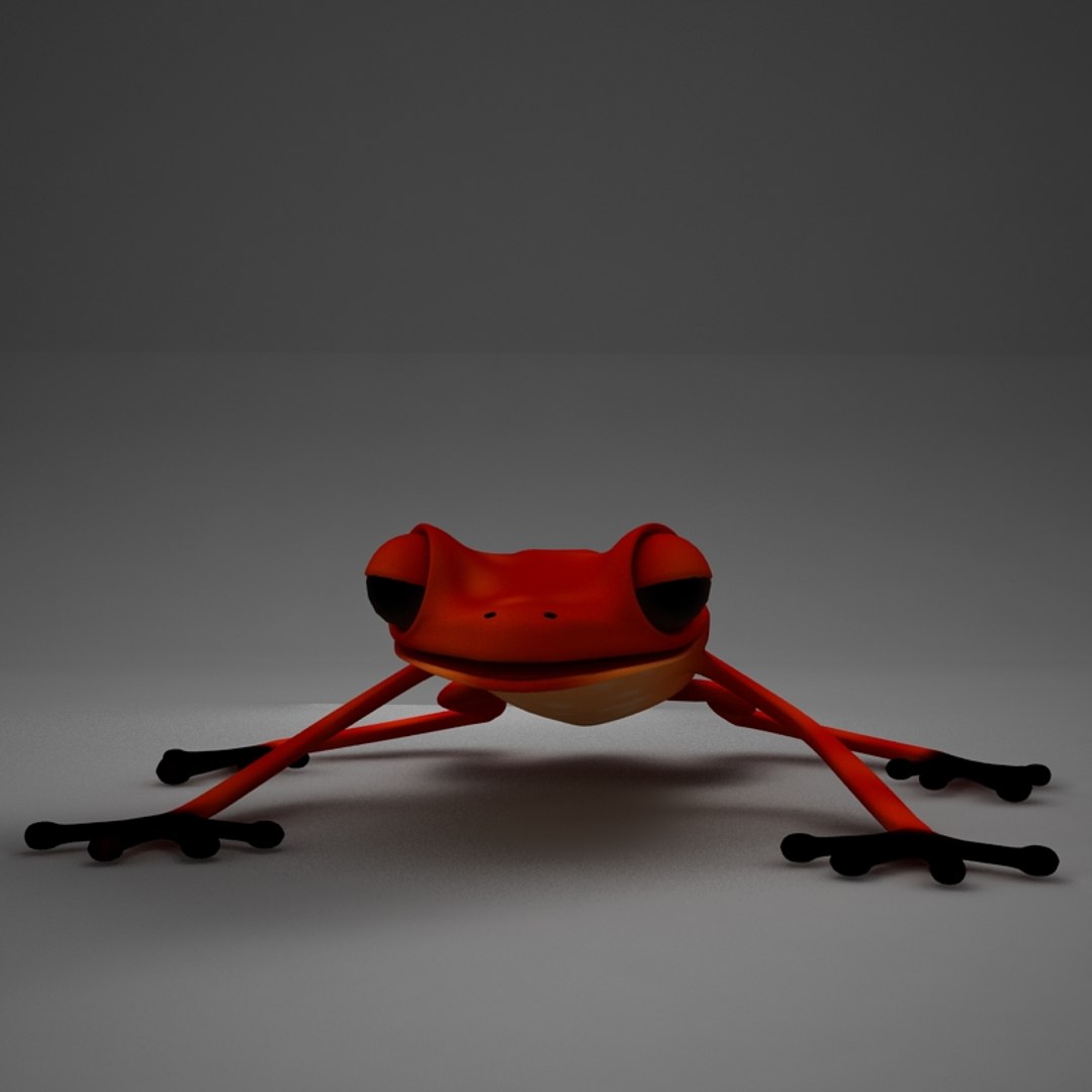 frog biped morph 3d model