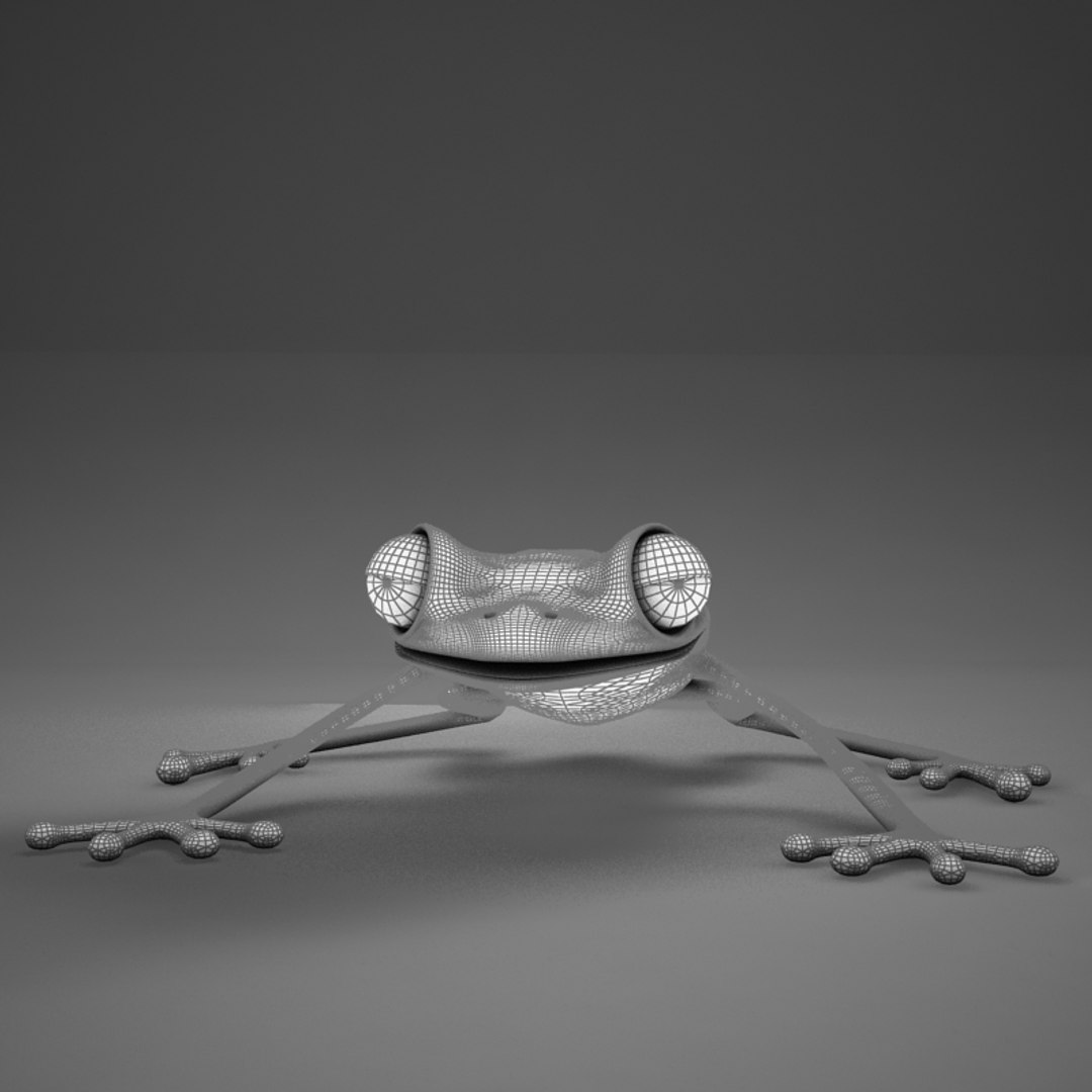frog biped morph 3d model