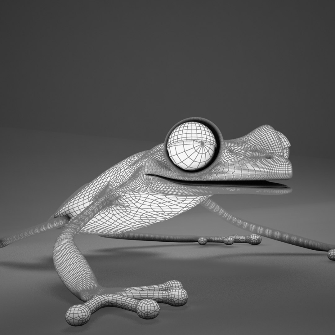 frog biped morph 3d model