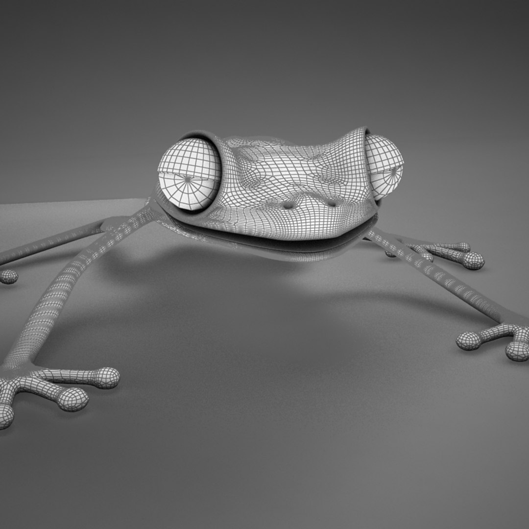 frog biped morph 3d model