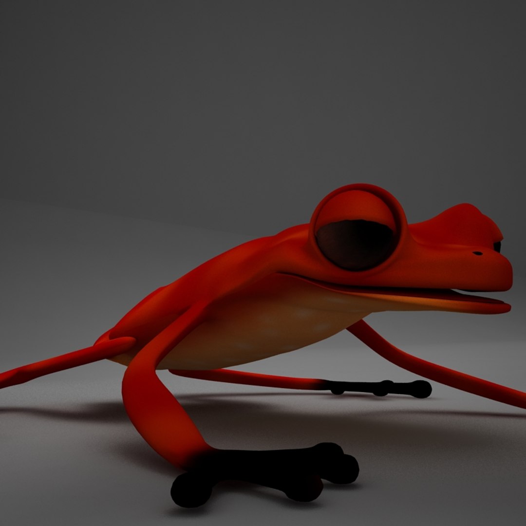 frog biped morph 3d model