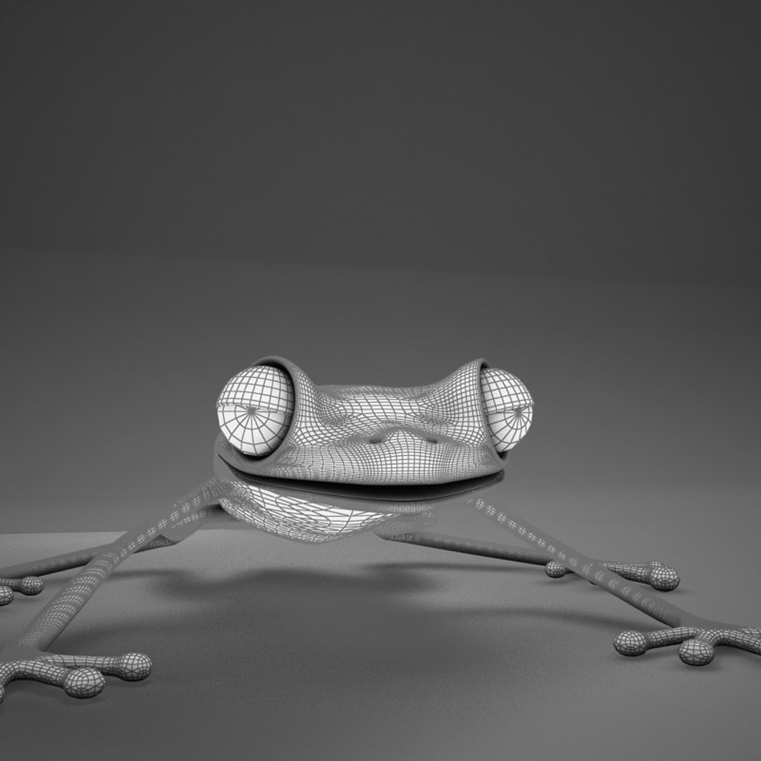 frog biped morph 3d model