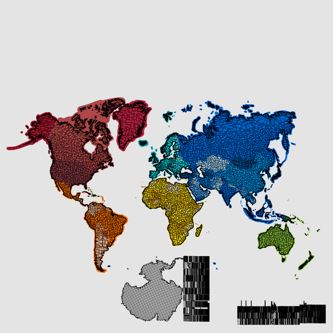 3D geopolitical world - TurboSquid 1512209
