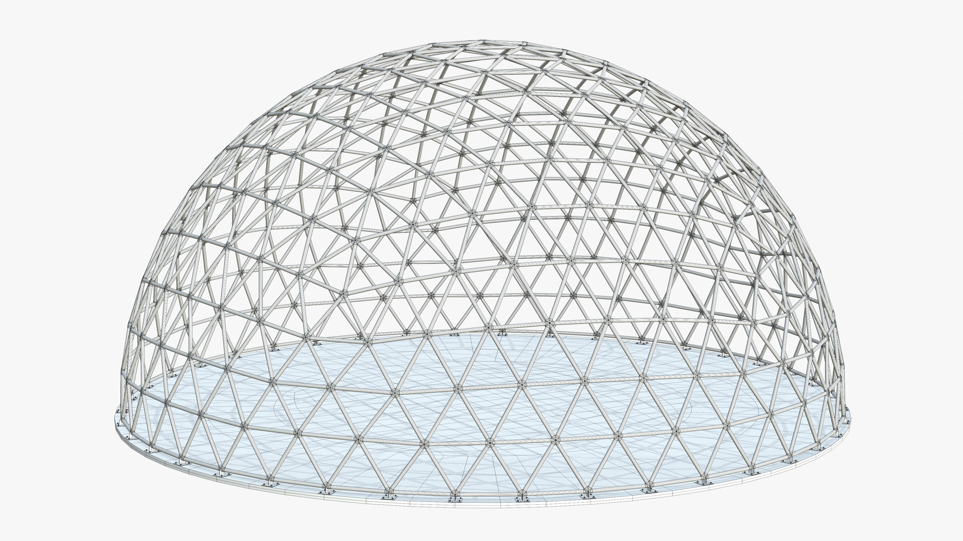 Geodesic Dome V8 3D Model - TurboSquid 1897837