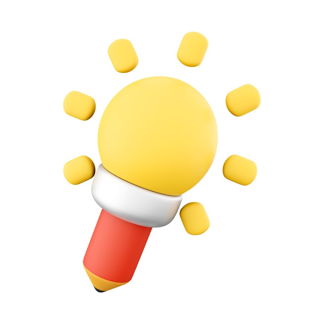 Pencil With Sun Icon 3D Model - TurboSquid 2074165
