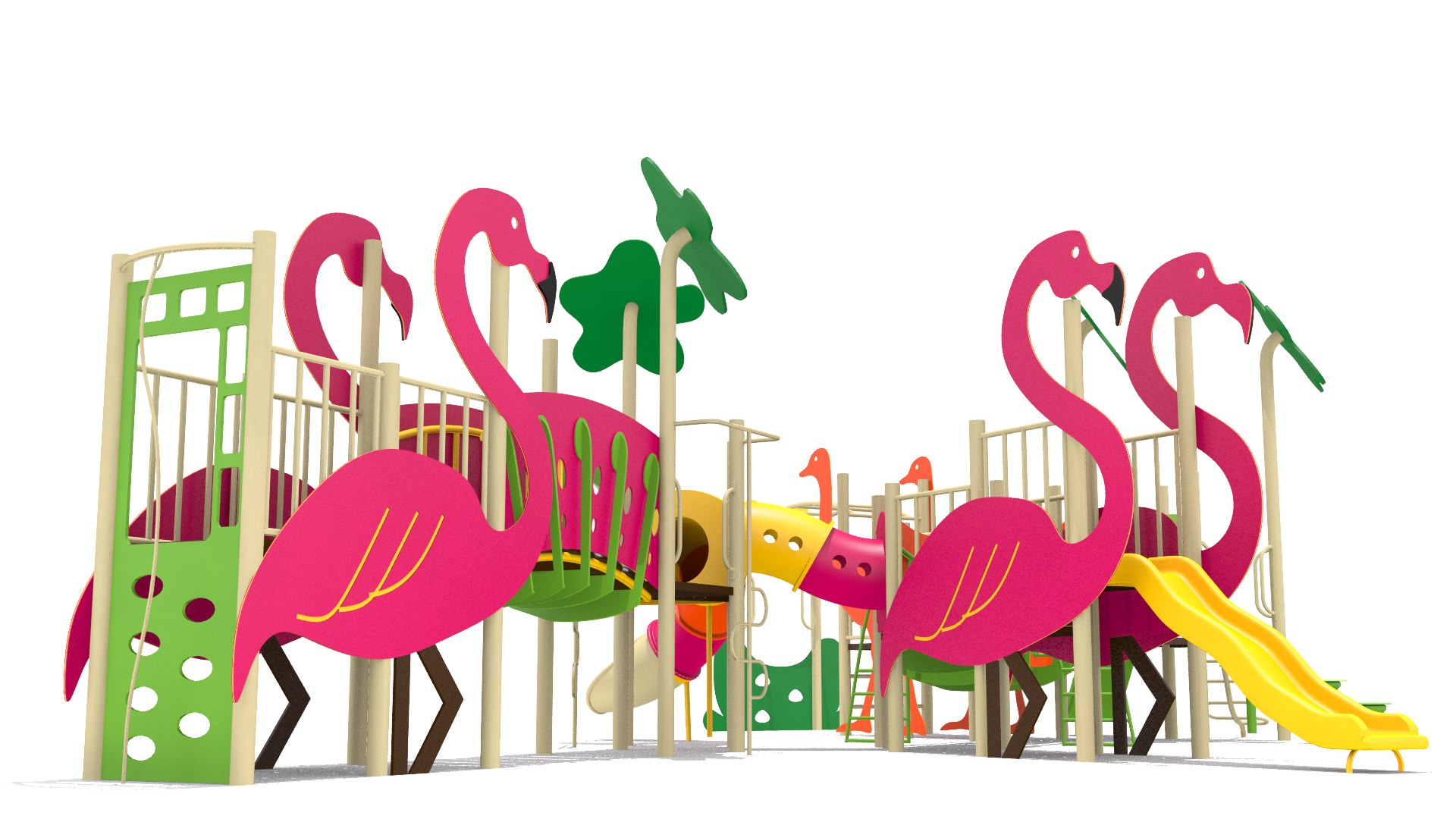 Flamingo Playground 3D Model - TurboSquid 1810968