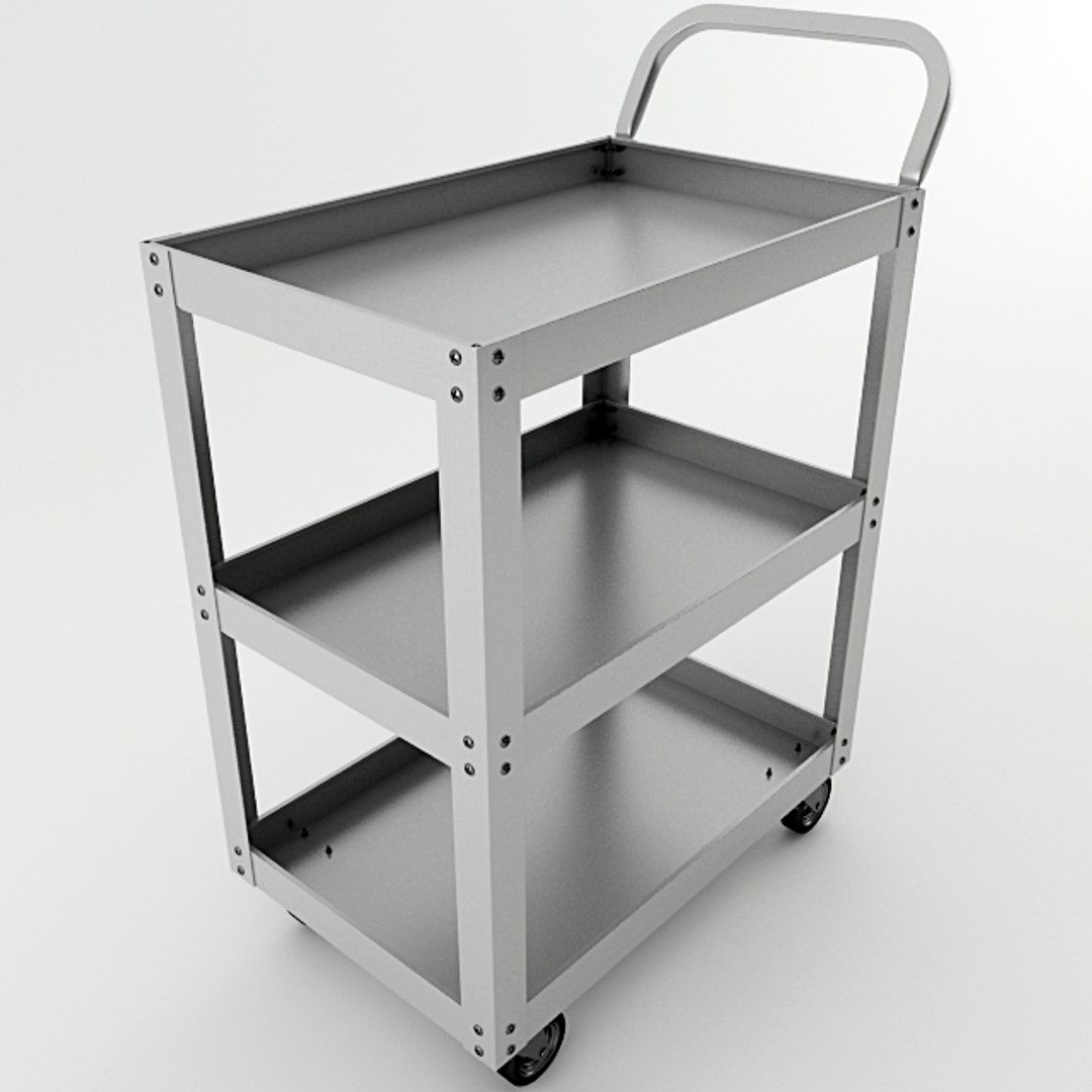 Metal Cart 3D Model - TurboSquid 1300354