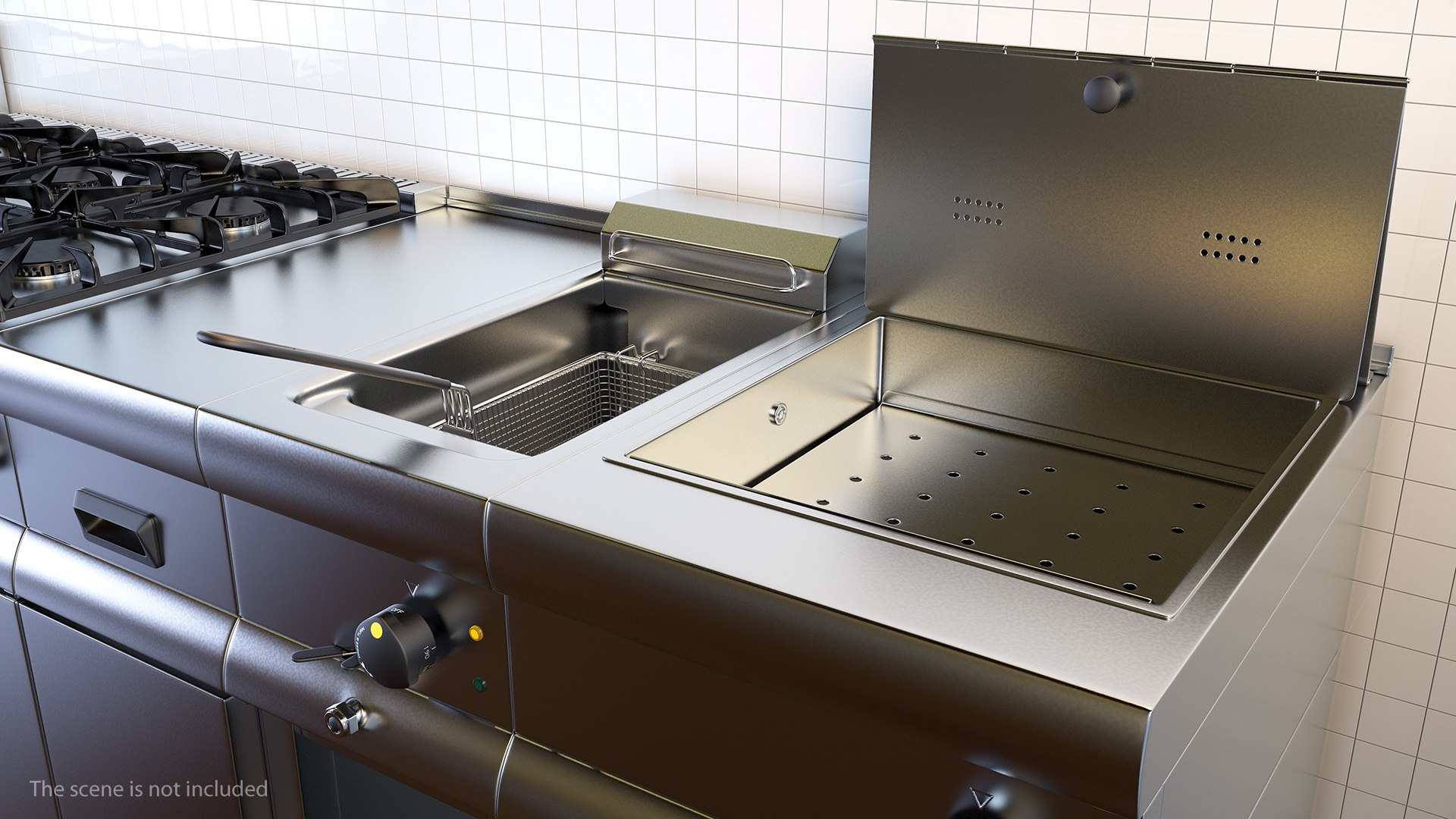 Inox Chip Scuttle 3D - TurboSquid 1446830