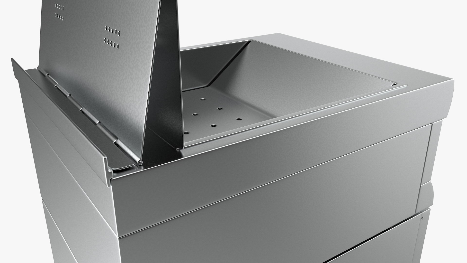 Inox Chip Scuttle 3D - TurboSquid 1446830