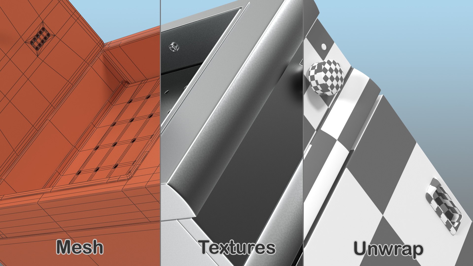 Inox Chip Scuttle 3D - TurboSquid 1446830