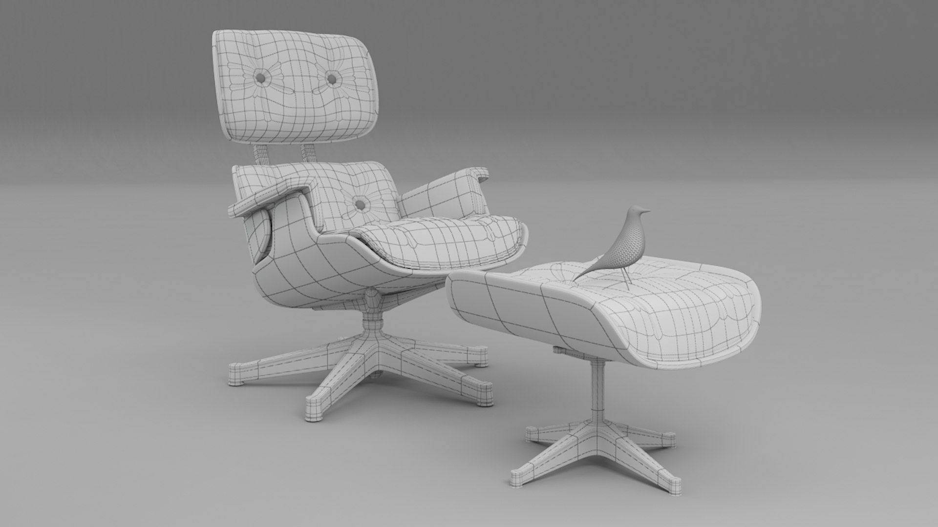 Eames Lounge Chair 3d Model