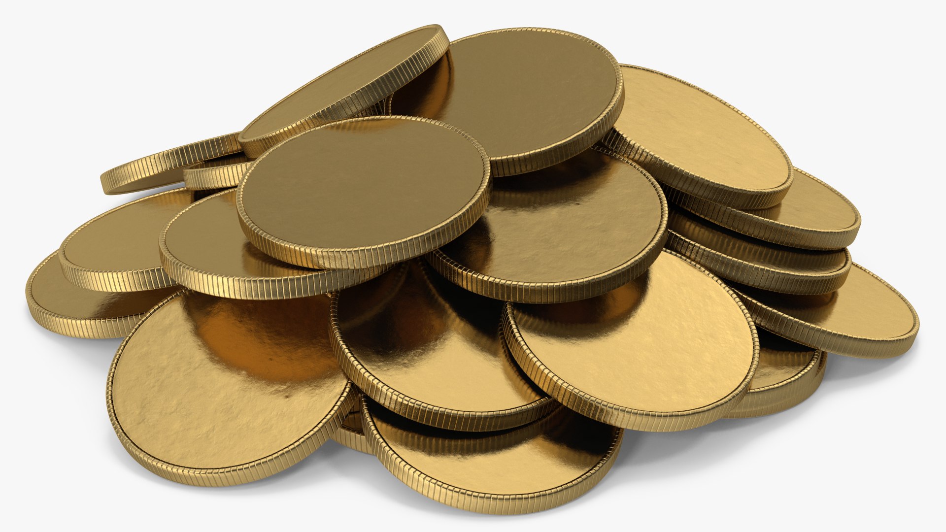 3D Gold Coins model - TurboSquid 1932807
