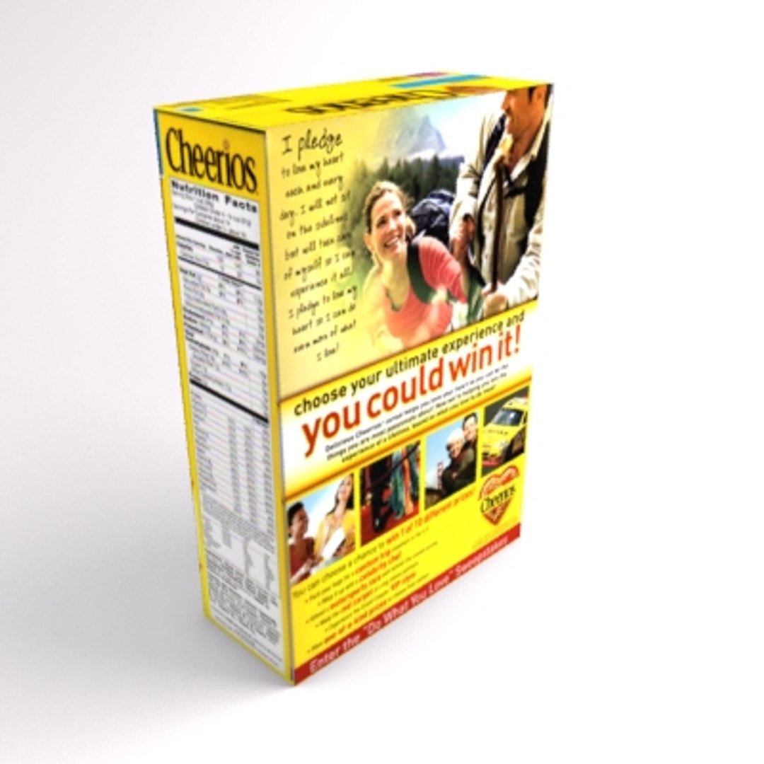 3d Cereal Box