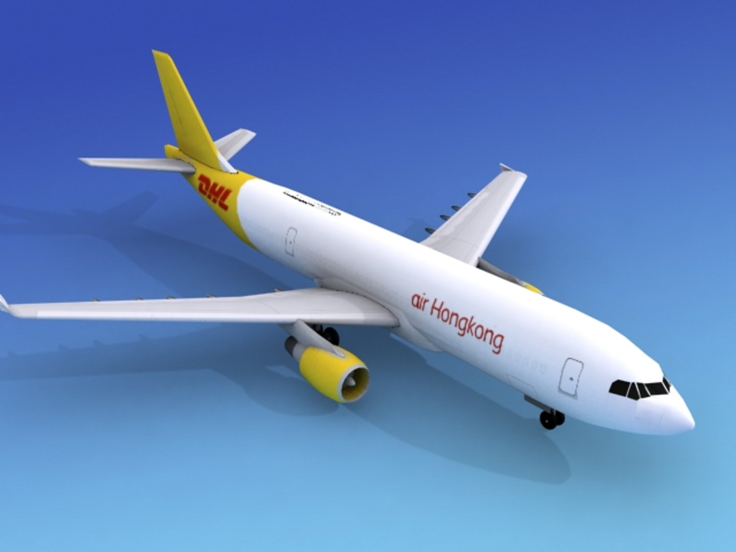 3d model airline airbus a300 air