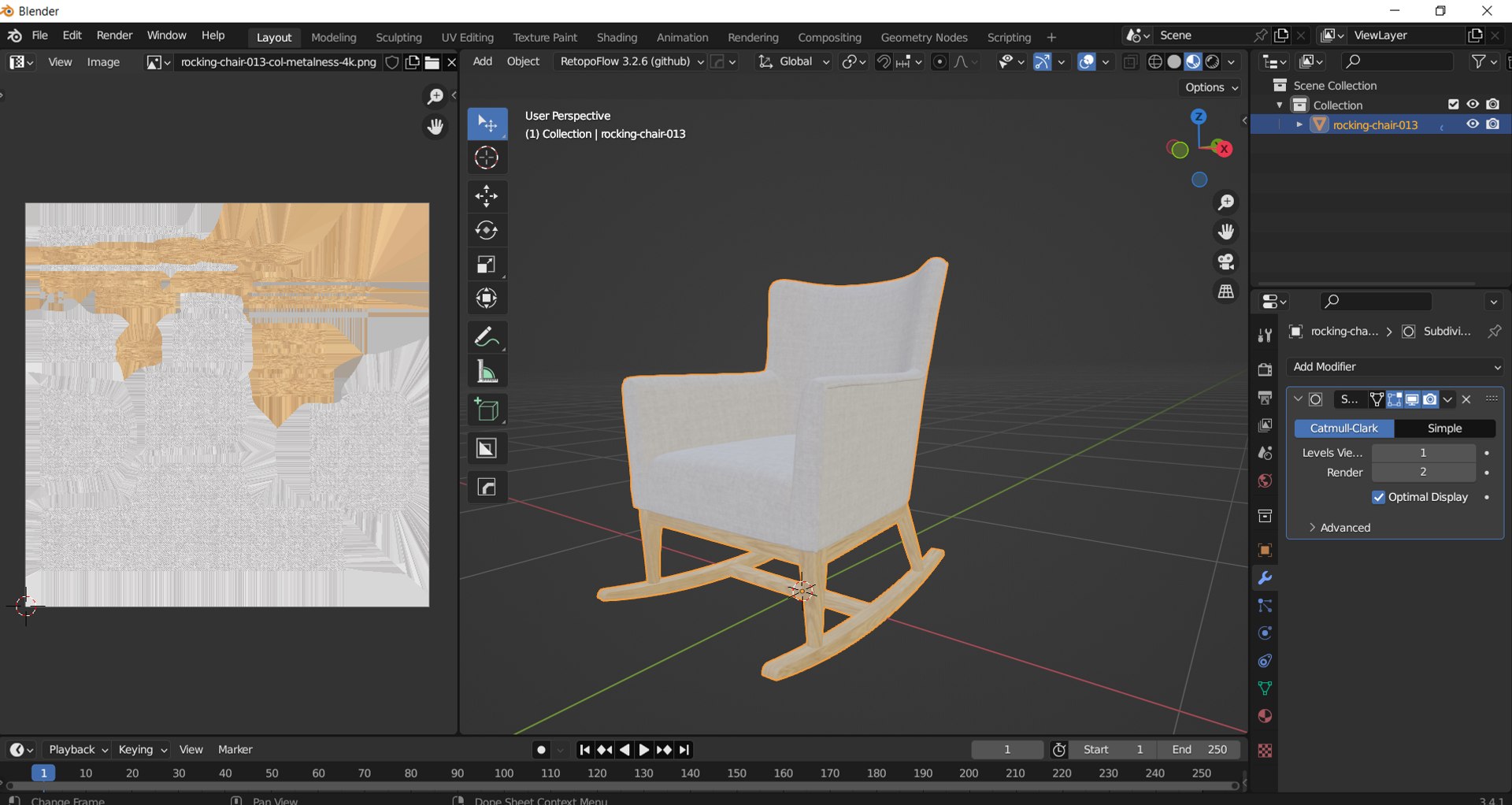 3D Rocking Chair 10 - TurboSquid 2110723
