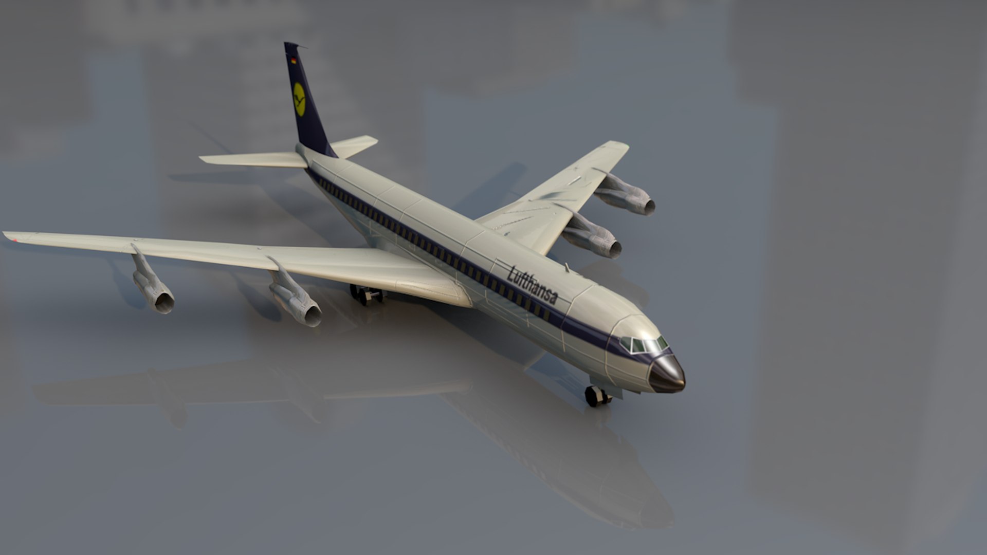 B707 Commercial Aircraft 3D Model - TurboSquid 1478426