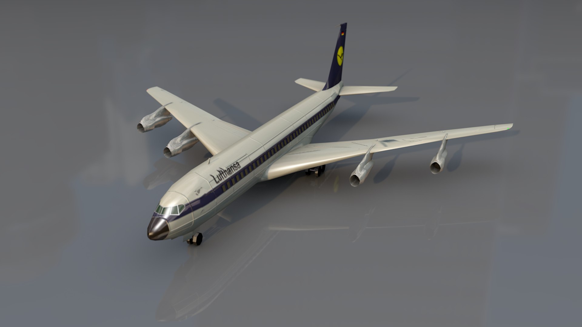 B707 Commercial Aircraft 3D Model - TurboSquid 1478426