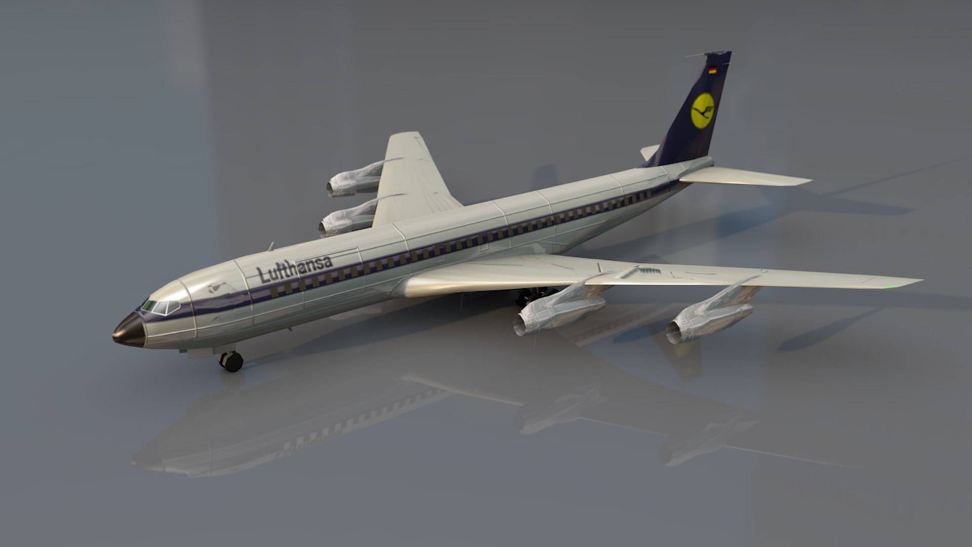 B707 Commercial Aircraft 3D Model - TurboSquid 1478426