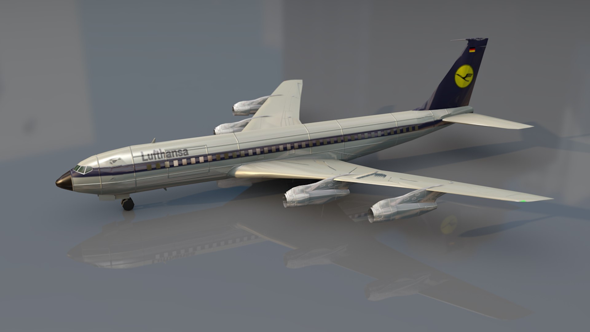 B707 Commercial Aircraft 3D Model - TurboSquid 1478426