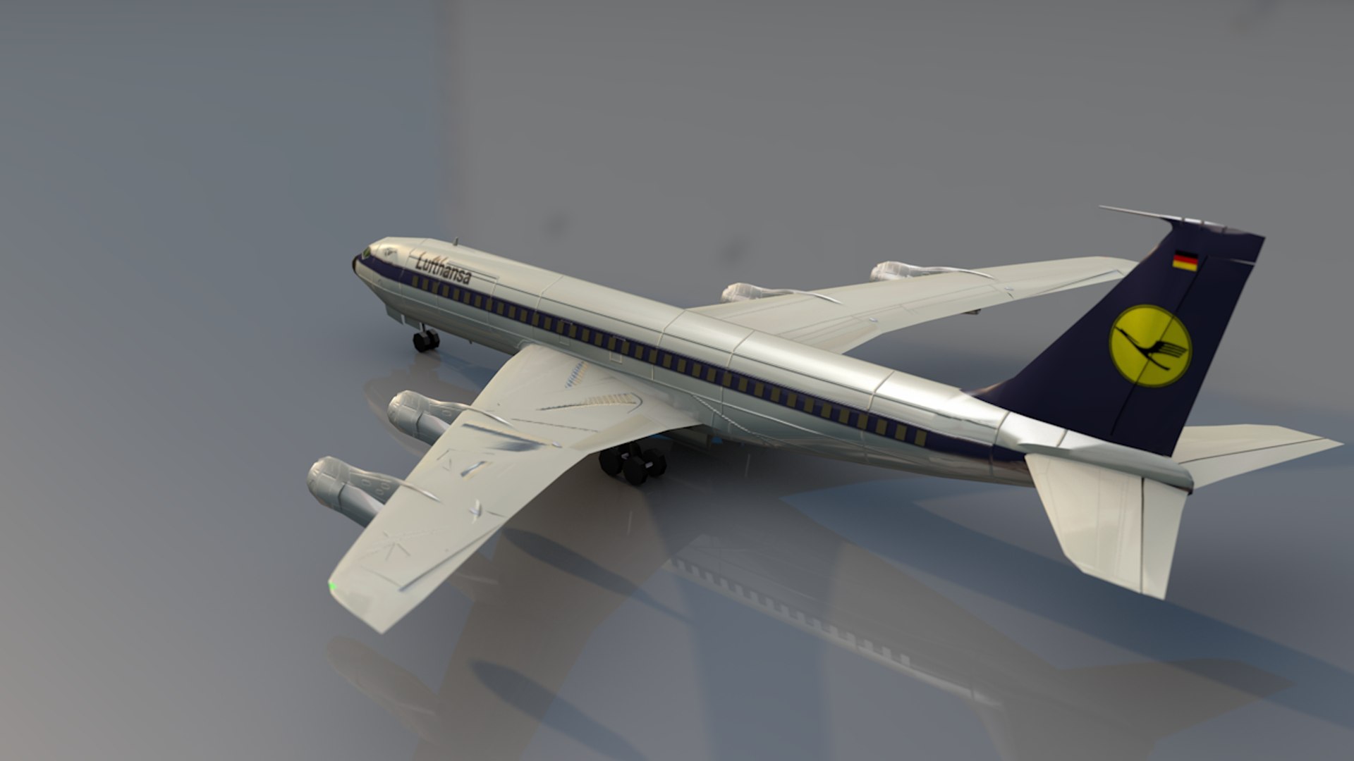B707 Commercial Aircraft 3D Model - TurboSquid 1478426