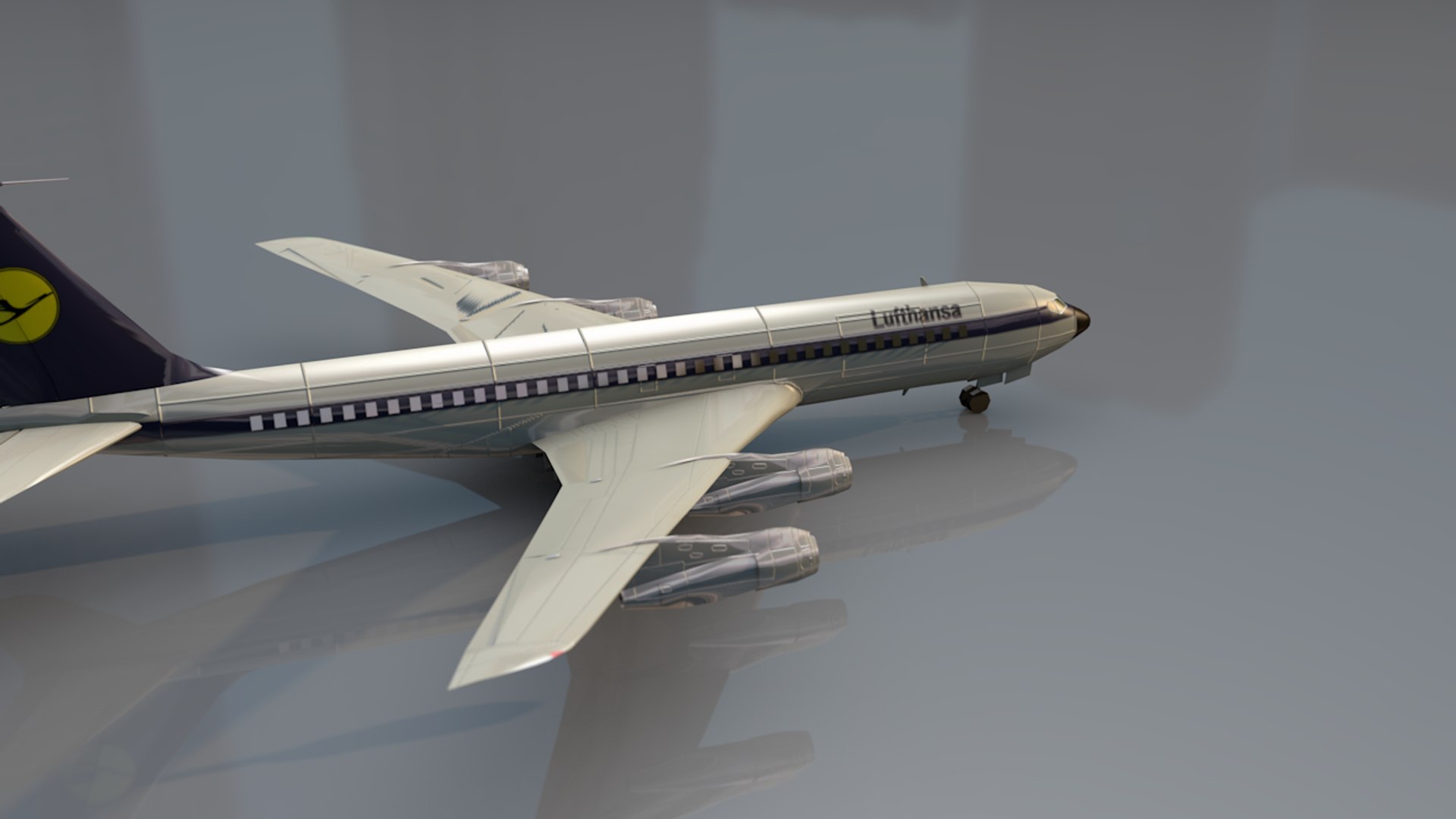 B707 Commercial Aircraft 3D Model - TurboSquid 1478426